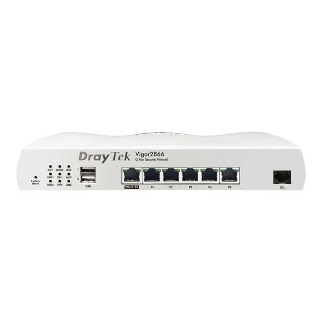 Draytek Vigor 2866 VDSL2 & ADSL2 Router Modem - drbarkod.com